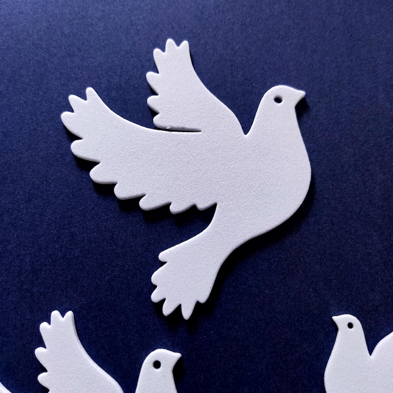Dove Cutouts Foam EVA Dove Die Cut Foam Craft Supplies Christmas ...