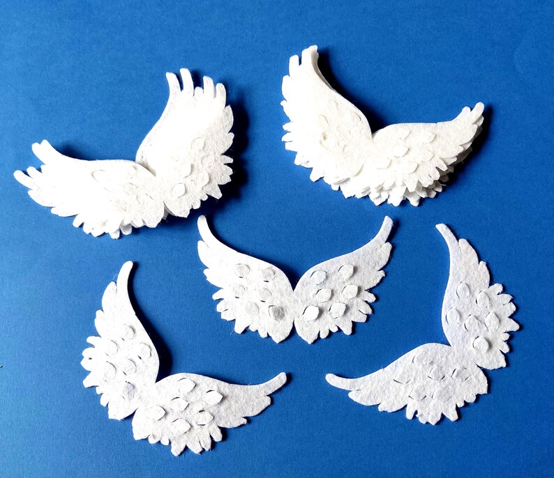 Felt Angel Wings Die Cuts Easter Decor Add Some Heavenly Charm to Your ...