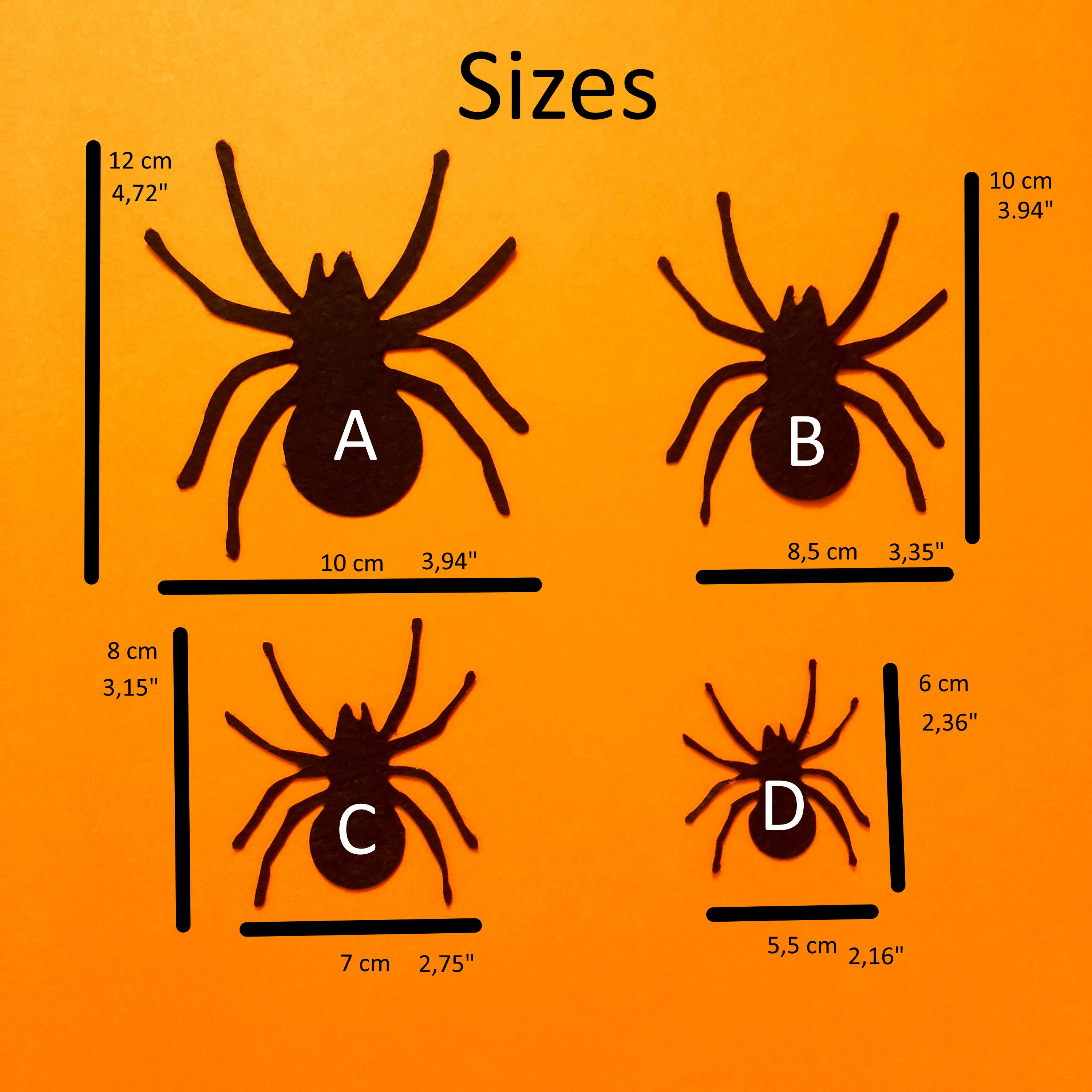 Felt Spiders Craft Supplies Spiders for Sewing Craft Projects Die Cut ...