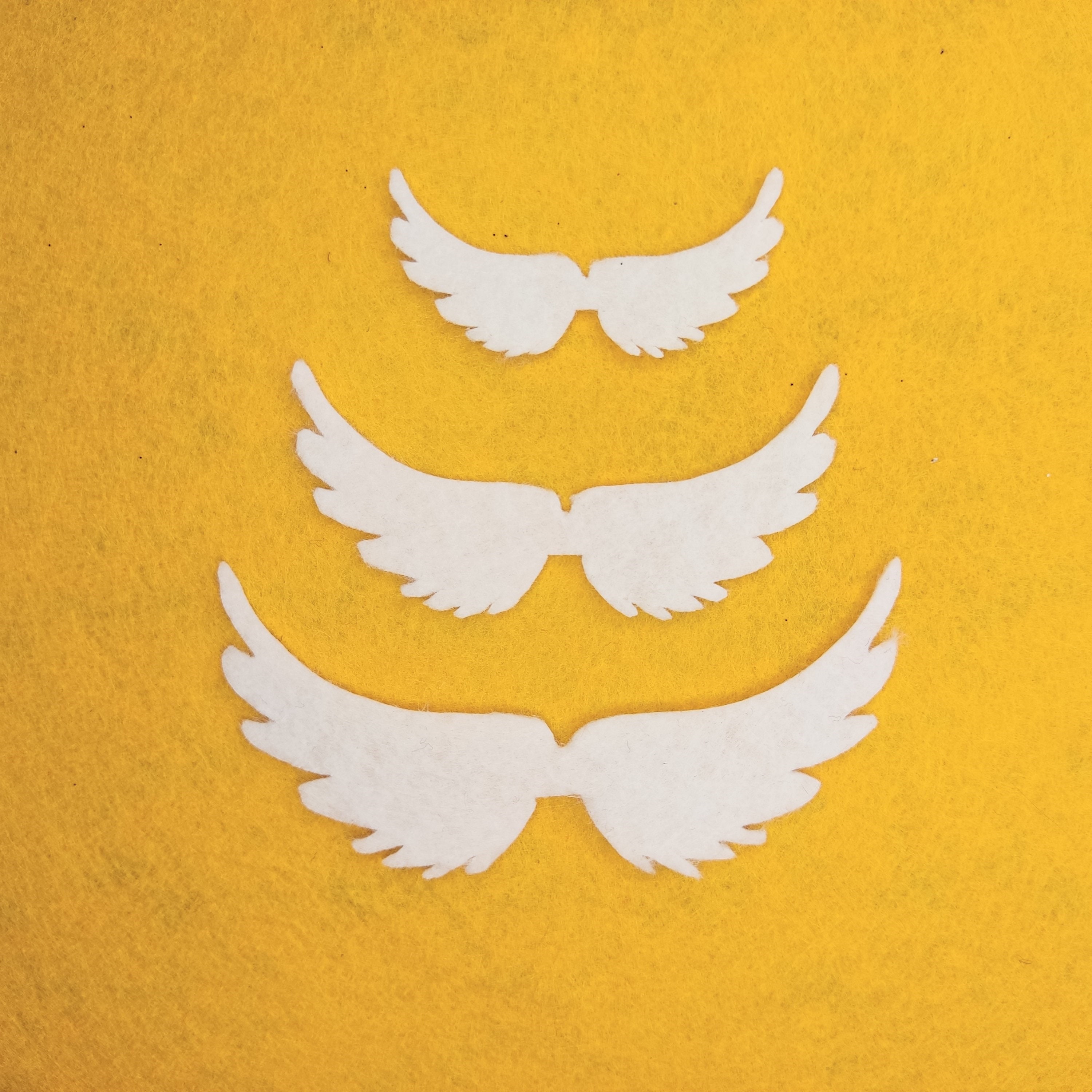 Die Cut Felt Angel Wings Felt Craft Supplies Easter Angel Wings Sewing ...