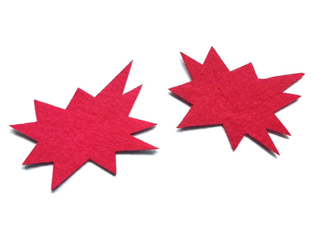 Felt Adhesive Comics Shape Die Cut Felt Comics Shape Stickers Comics ...