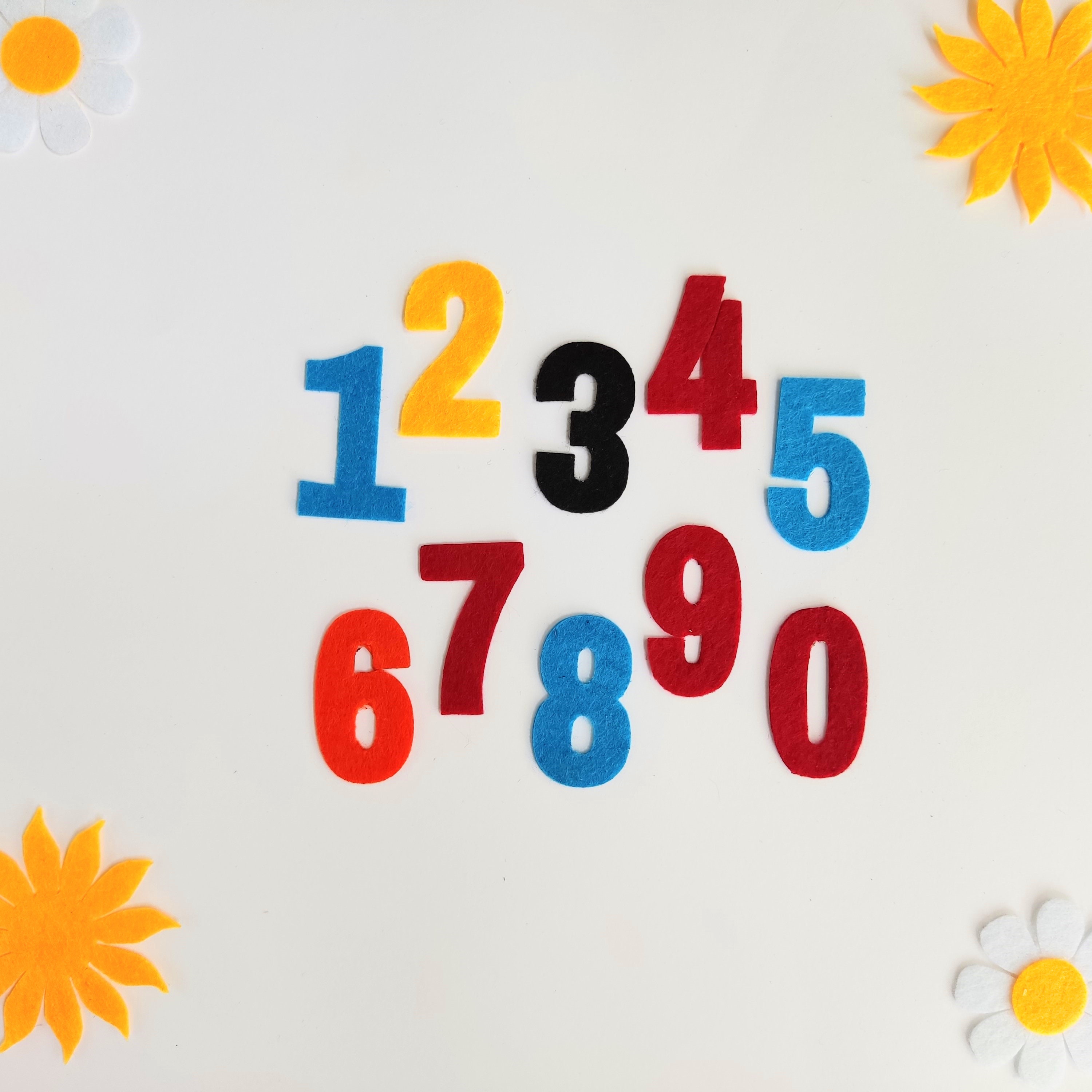Felt Numbers Die Cut Craft Supplies Numbers for Sewing Craft Projects ...