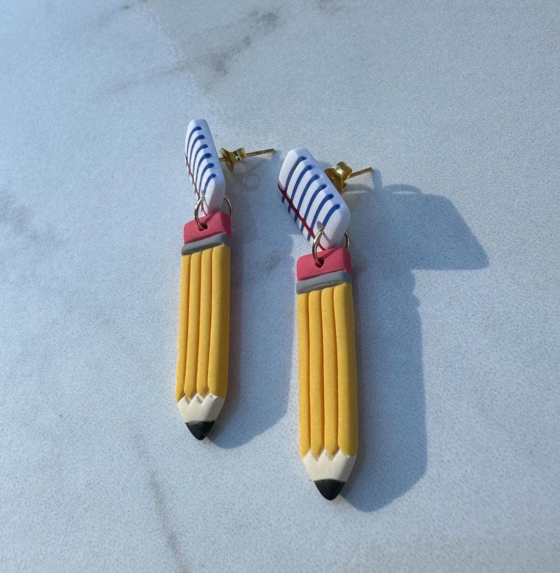 Back to School Earrings | Pencil & Paper | Teacher Appreciation Gift ...