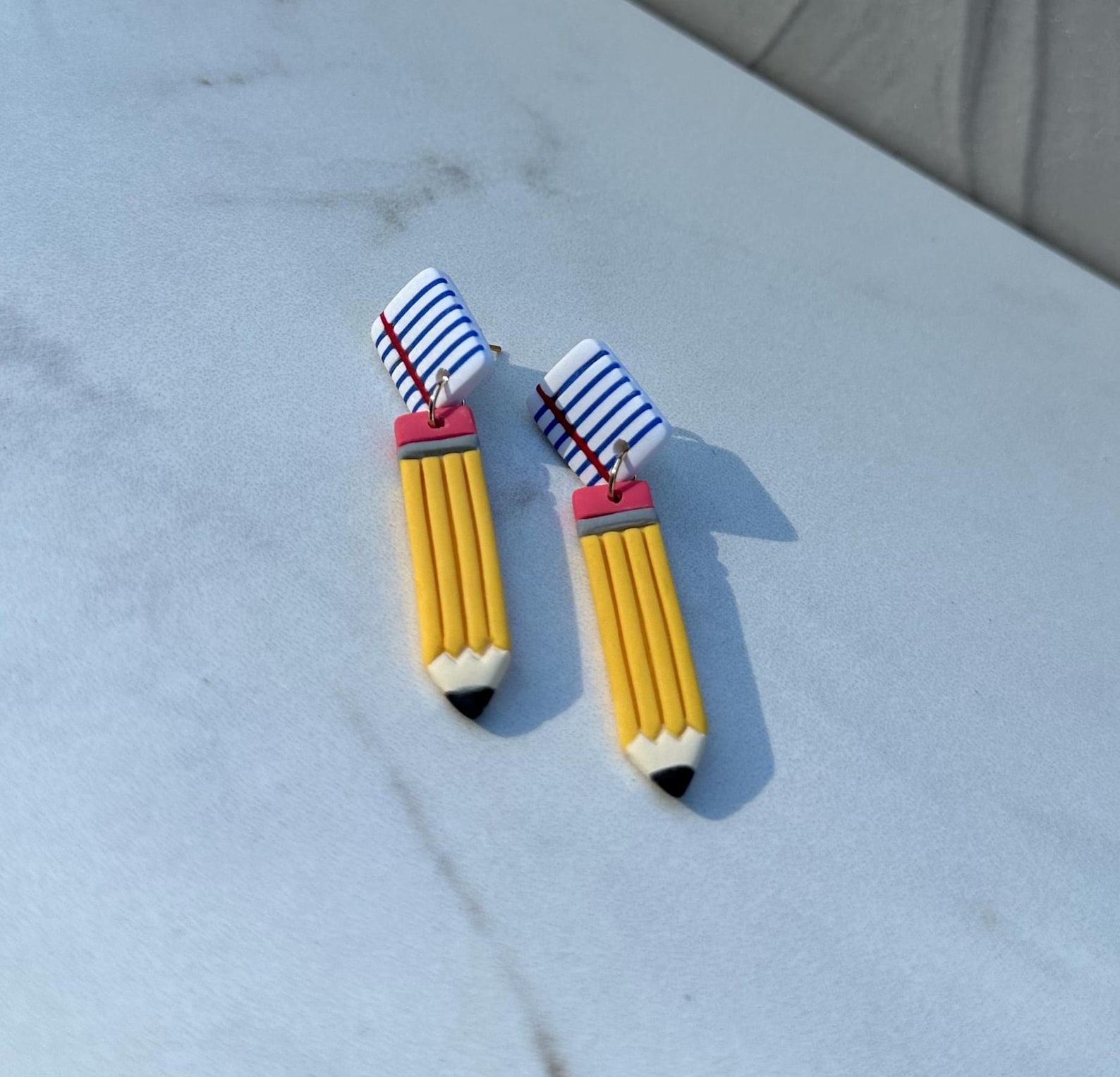 Back to School Earrings | Pencil & Paper | Teacher Appreciation Gift ...