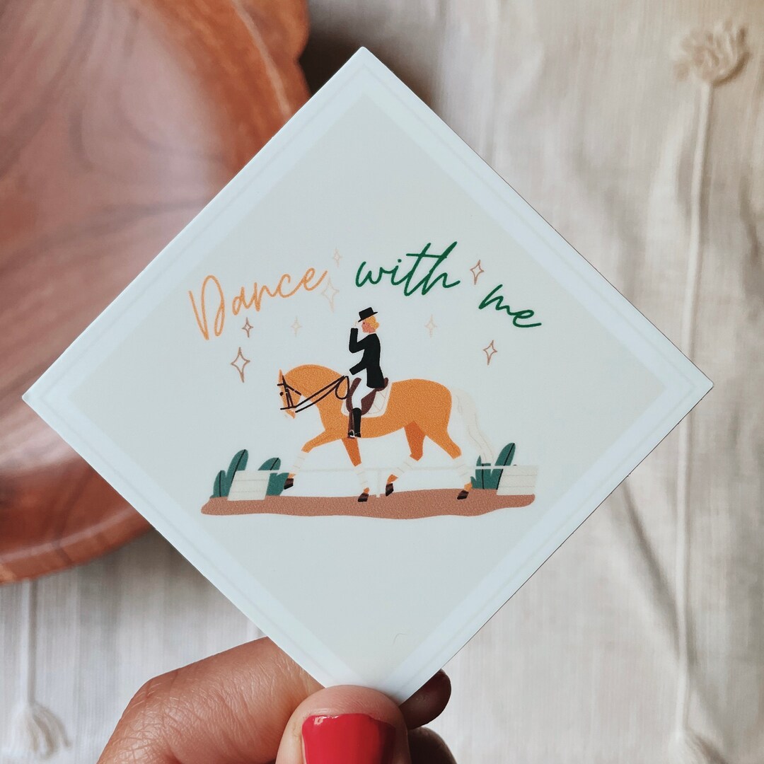 Dance With Me Dressage Sticker | Horse Vinyl Decal | Horse Lover ...
