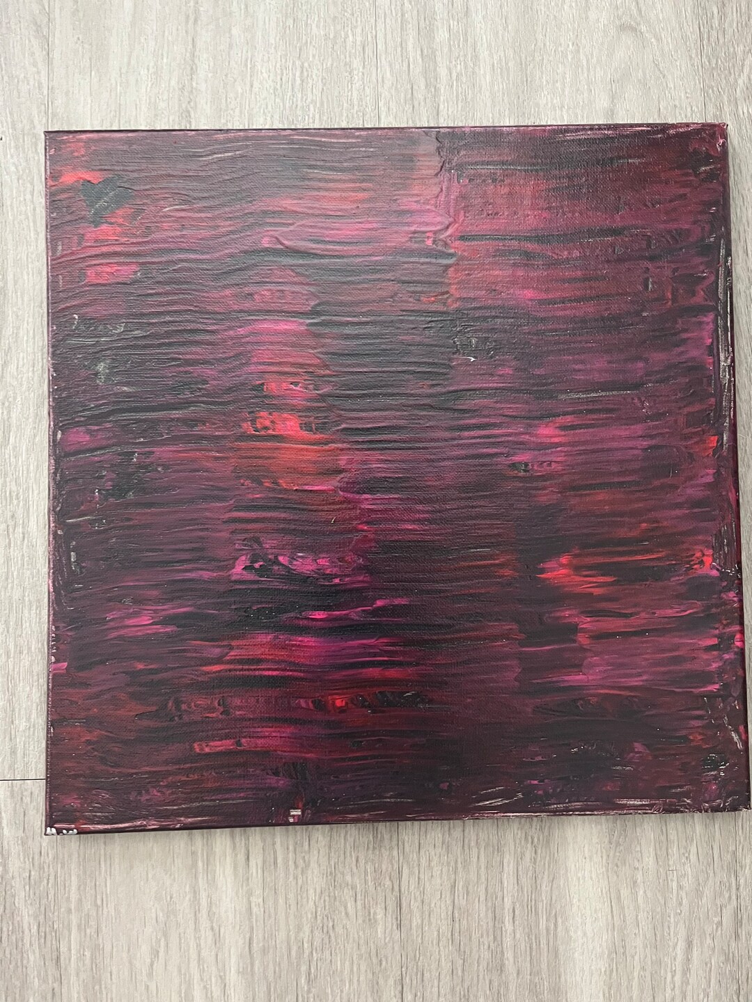 Original Acrylic Pouring Painting bleeding Heartwall Art Wall Decor ...