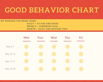 ABC Behavior Chart Printable for Kids Parents Classroom ABC - Etsy