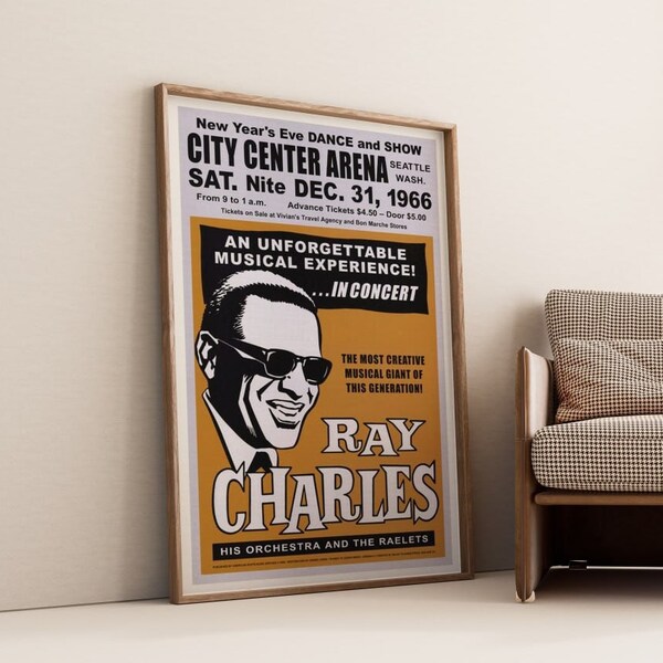 Ray Charles Poster - Etsy