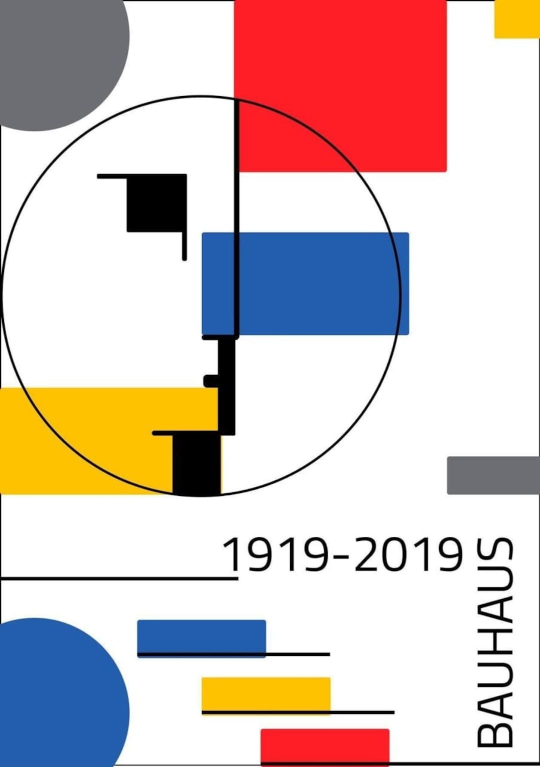 Bauhaus Print, Primary Colors Bauhaus Exhibition Poster, HIGH QUALITY ...