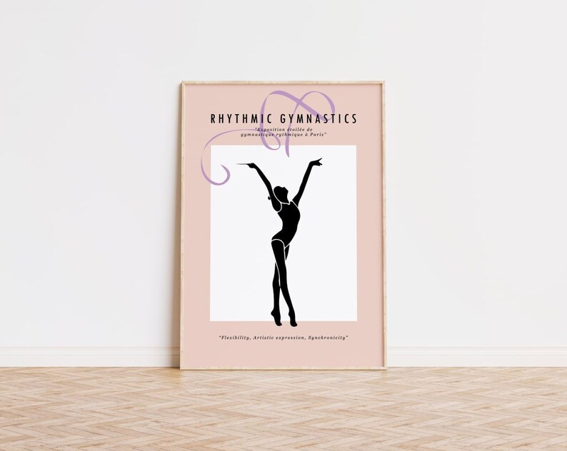 Rhythmic Gymnastics Poster HIGH QUALITY PRINT Ribbon - Etsy