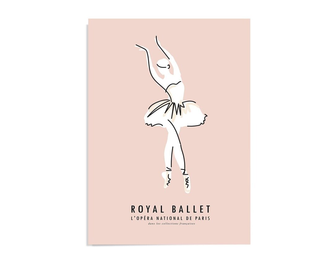 Royal Ballet Poster, Paris Ballet, Ballerina Wall Art Print, Ballerina ...