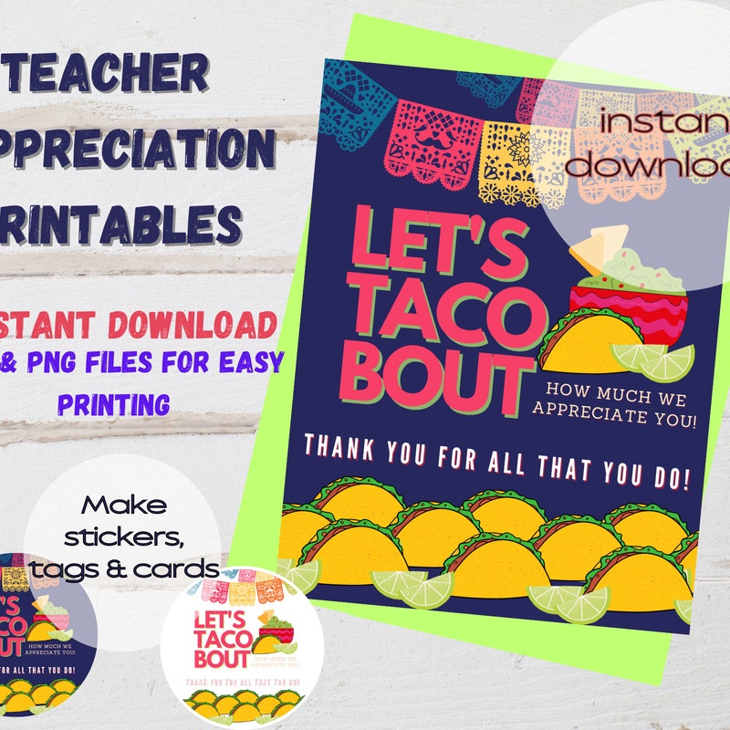 Taco Appreciation Flyer - Etsy