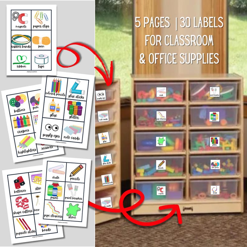 Ultimate Organization Bundle: Seasonal & Supply Bin Labels for Schools ...