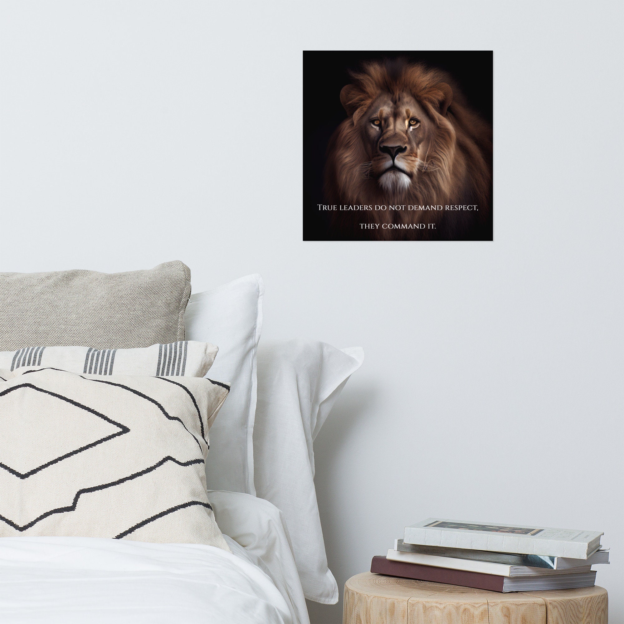 True Leaders Lion Poster| Inspirational Quote Poster | Leadership Wall ...