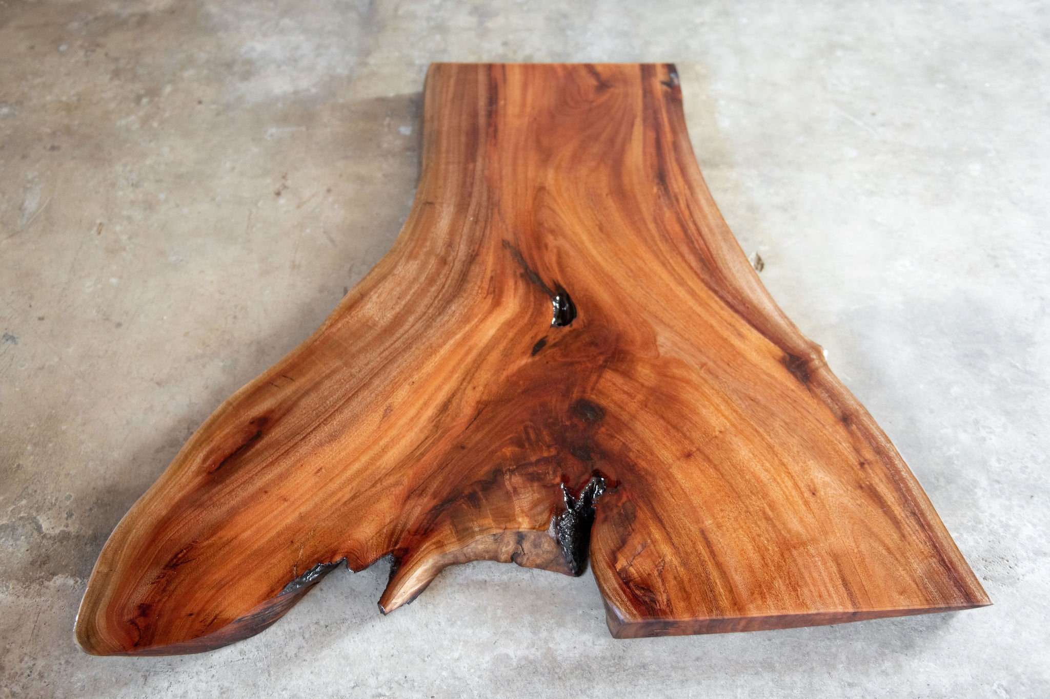 Live Edge Waterfall Bar Table — Jonestead Woodcraft