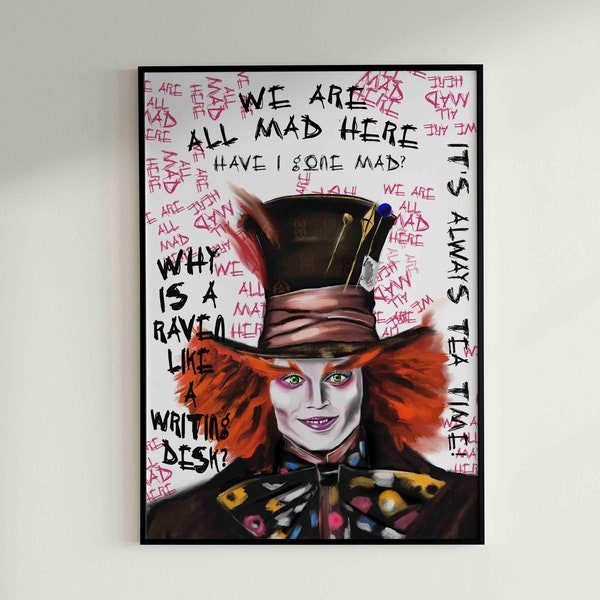 Mad Hatter Quote - Etsy