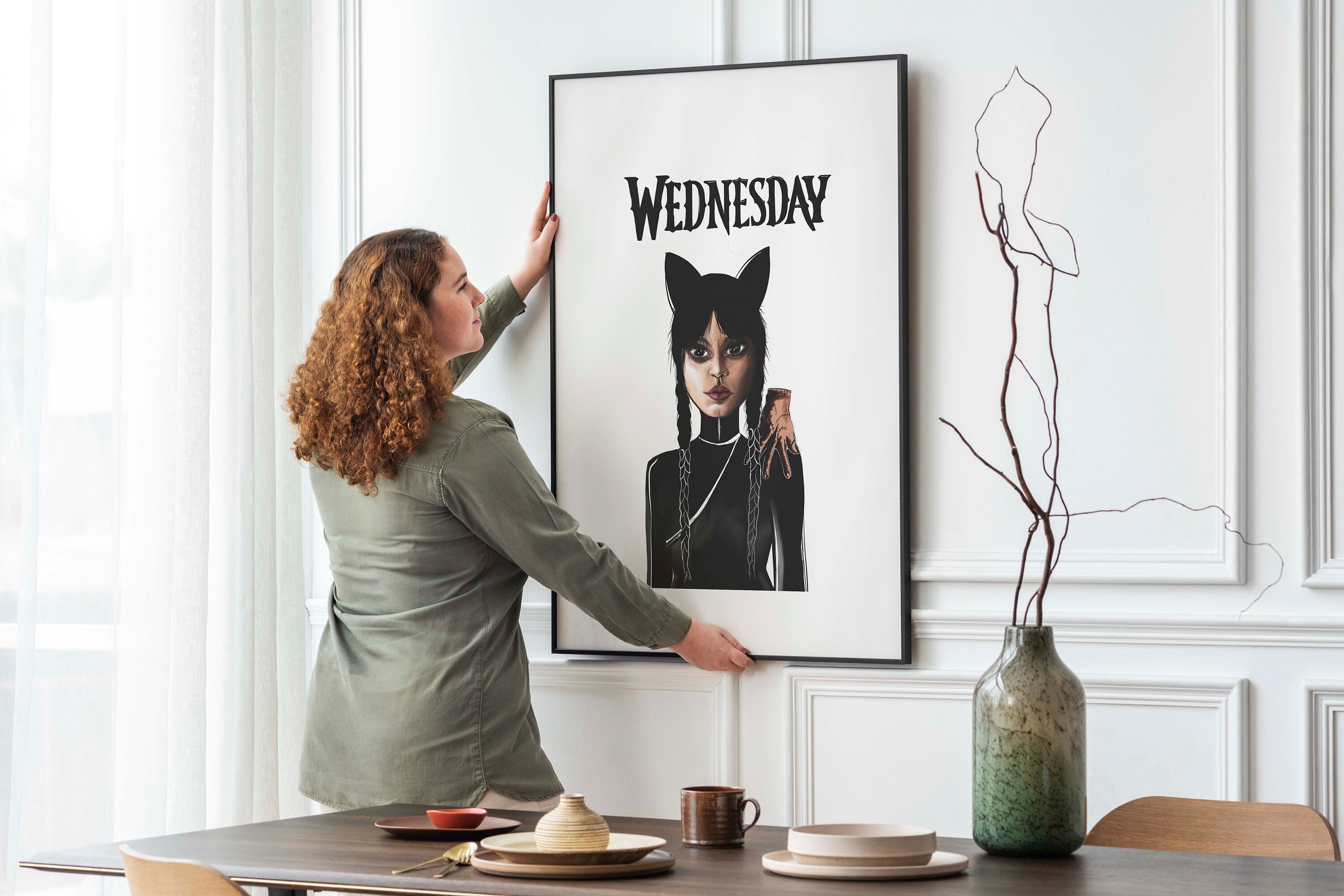 Wednesday Wall art, Addams family poster sold by Henrie Bullfrog | SKU ...