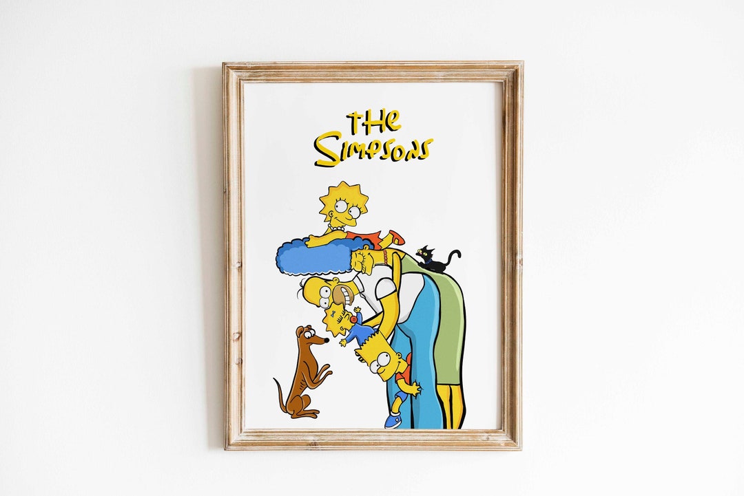 The Simpsons Personalized Family Printcustom Surname - Etsy
