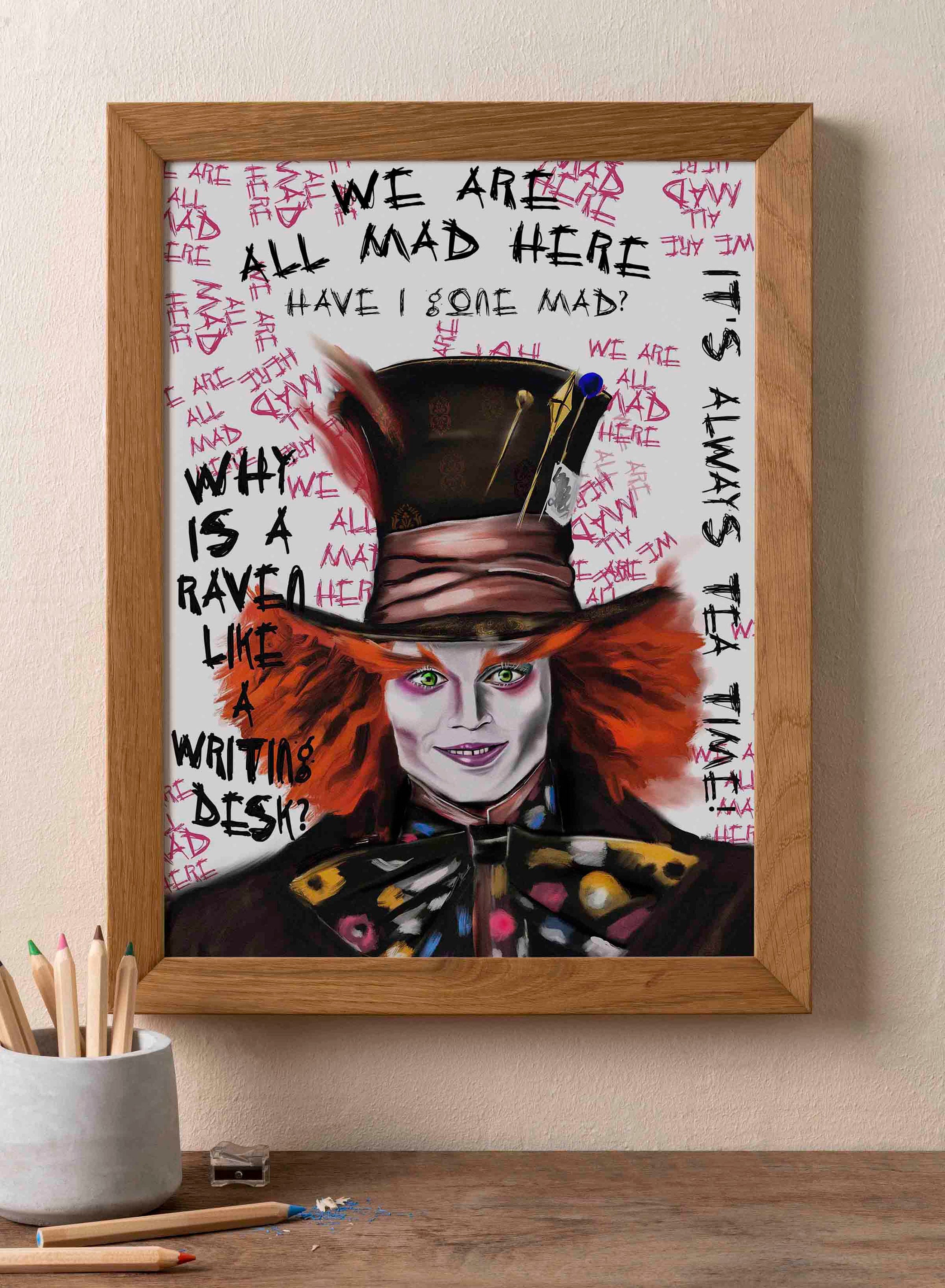 Johnny Depp Mad Hatter Poster