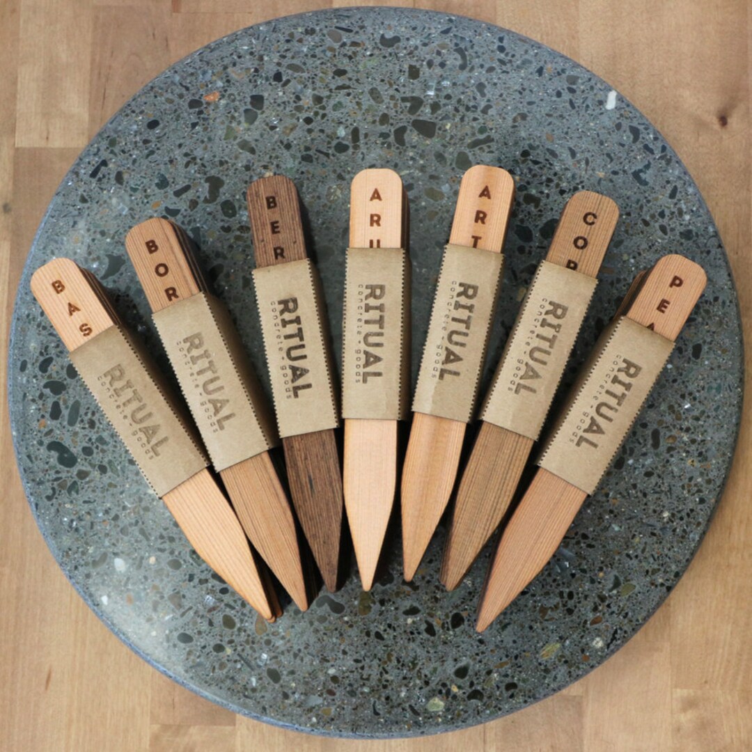 Western Red Cedar Garden Stakes Herb Stakes Garden Markers - Etsy