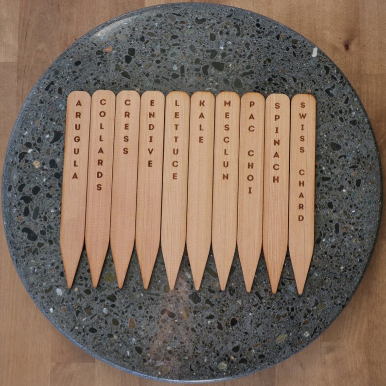 Western Red Cedar Garden Stakes Herb Stakes Garden Markers - Etsy
