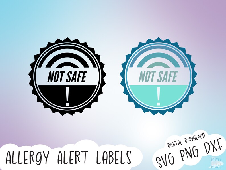 Not Safe SVG Allergy Alert SVG Epipen Png Food Allergy - Etsy