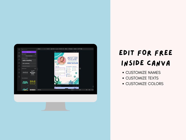 Meet the Teacher Editable, Sea Classroom Decor, Back to School Flyer ...