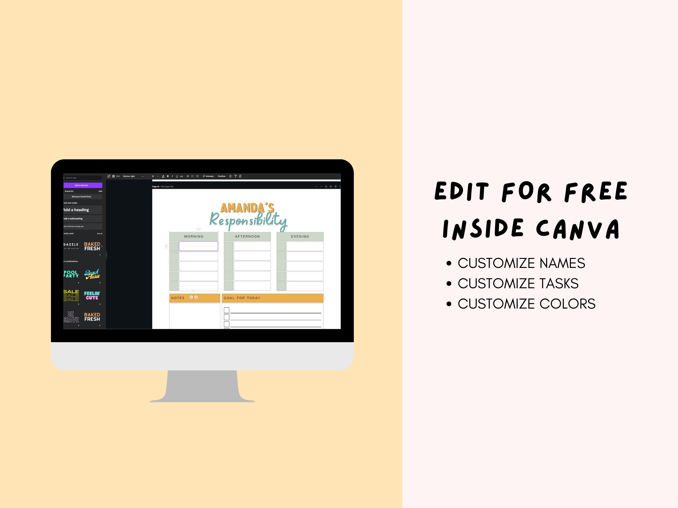 Kids Chore Chart Bundle, Printable Daily School Routine, Reward Chart ...