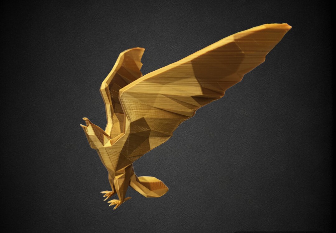 Low Poly Bald Eagle 3D Model, Digital File, STL File, Private Use - Etsy