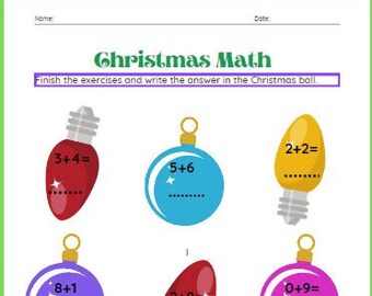 Printable Math Christmas Card - Etsy