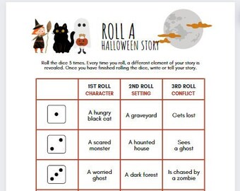 Story Dice Printable - Etsy