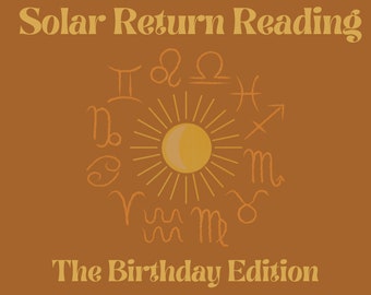 Solar Return Birthday Reading - Etsy
