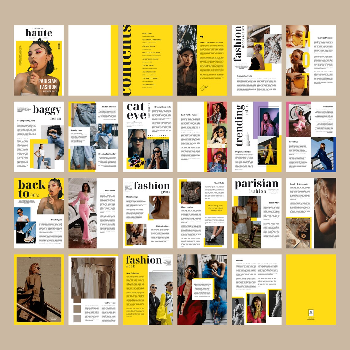 Fashion Magazine Canva Magazine Template Gift Idea for - Etsy