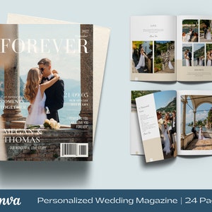1st Wedding Anniversary Gift, Wedding Magazine, Printable Paper ...