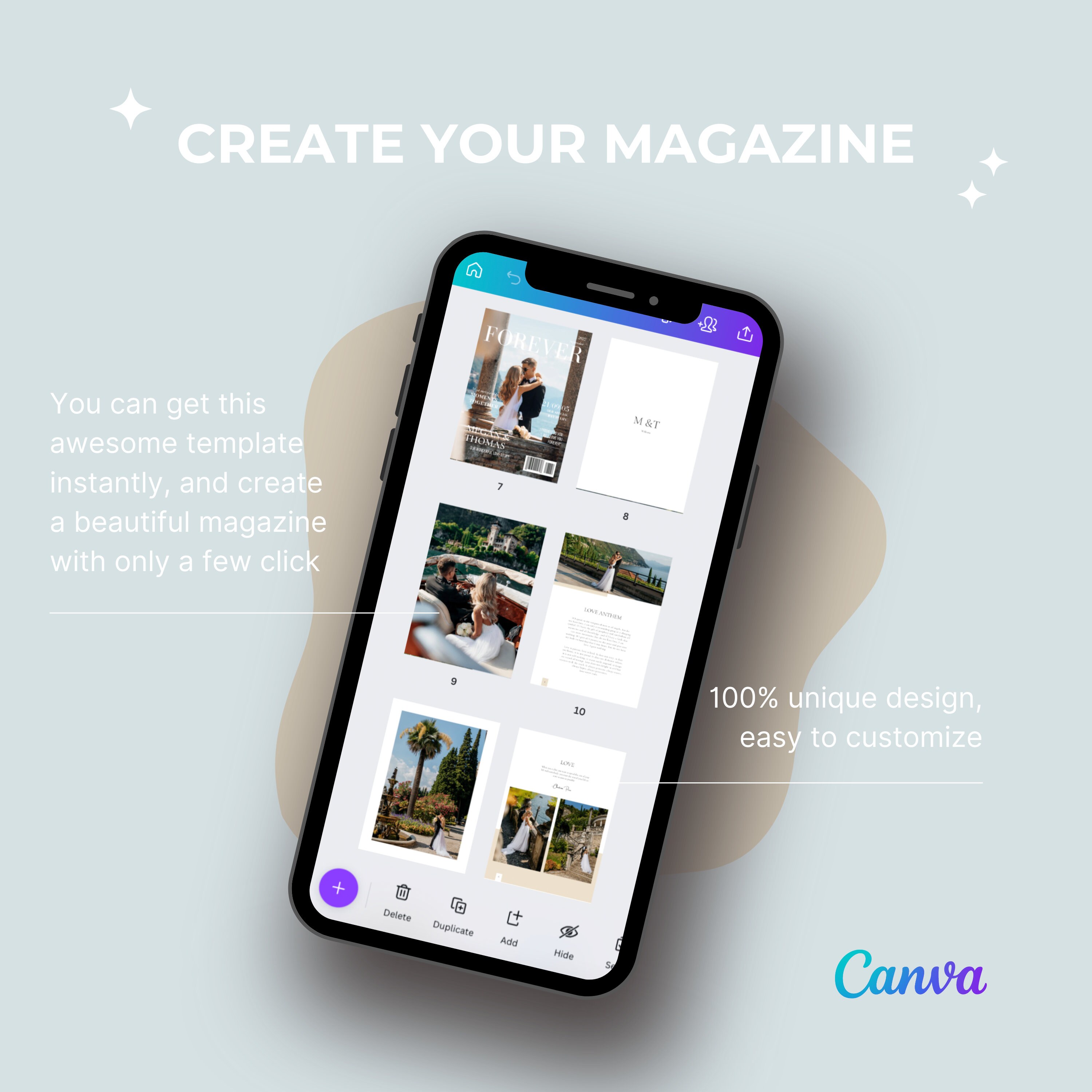 1st Wedding Anniversary Gift, Wedding Magazine, Printable Paper ...