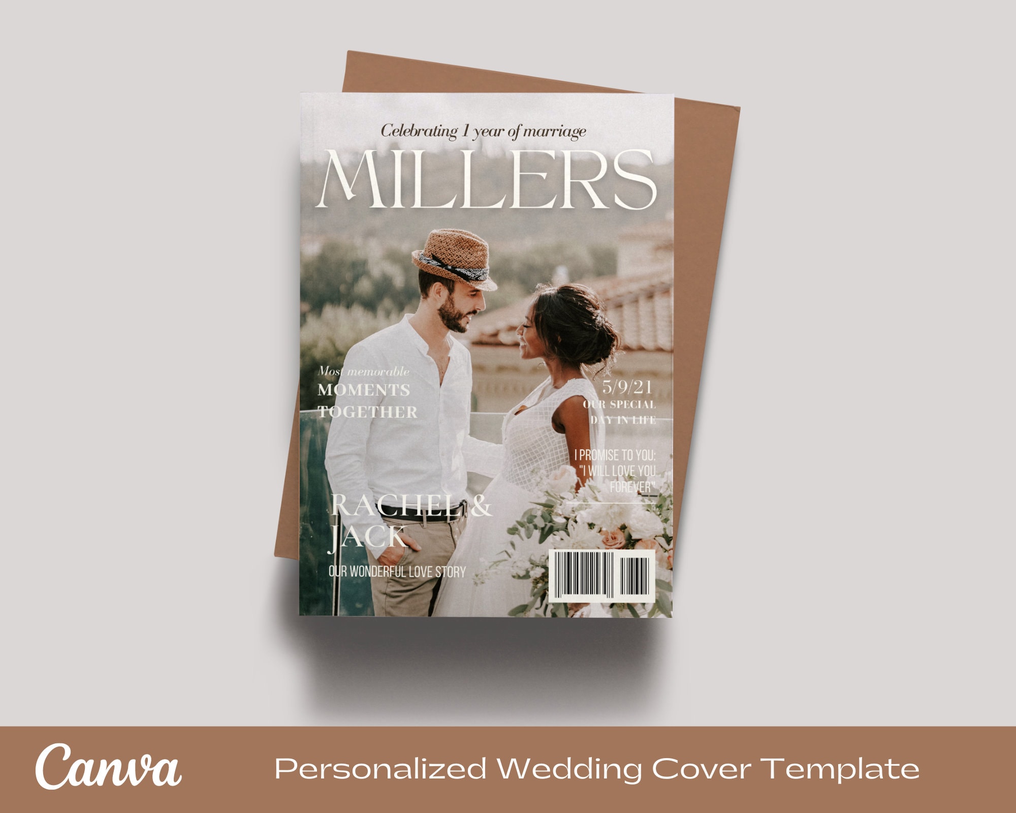 Editable Canva Template for Personalized Cover Personalized - Etsy