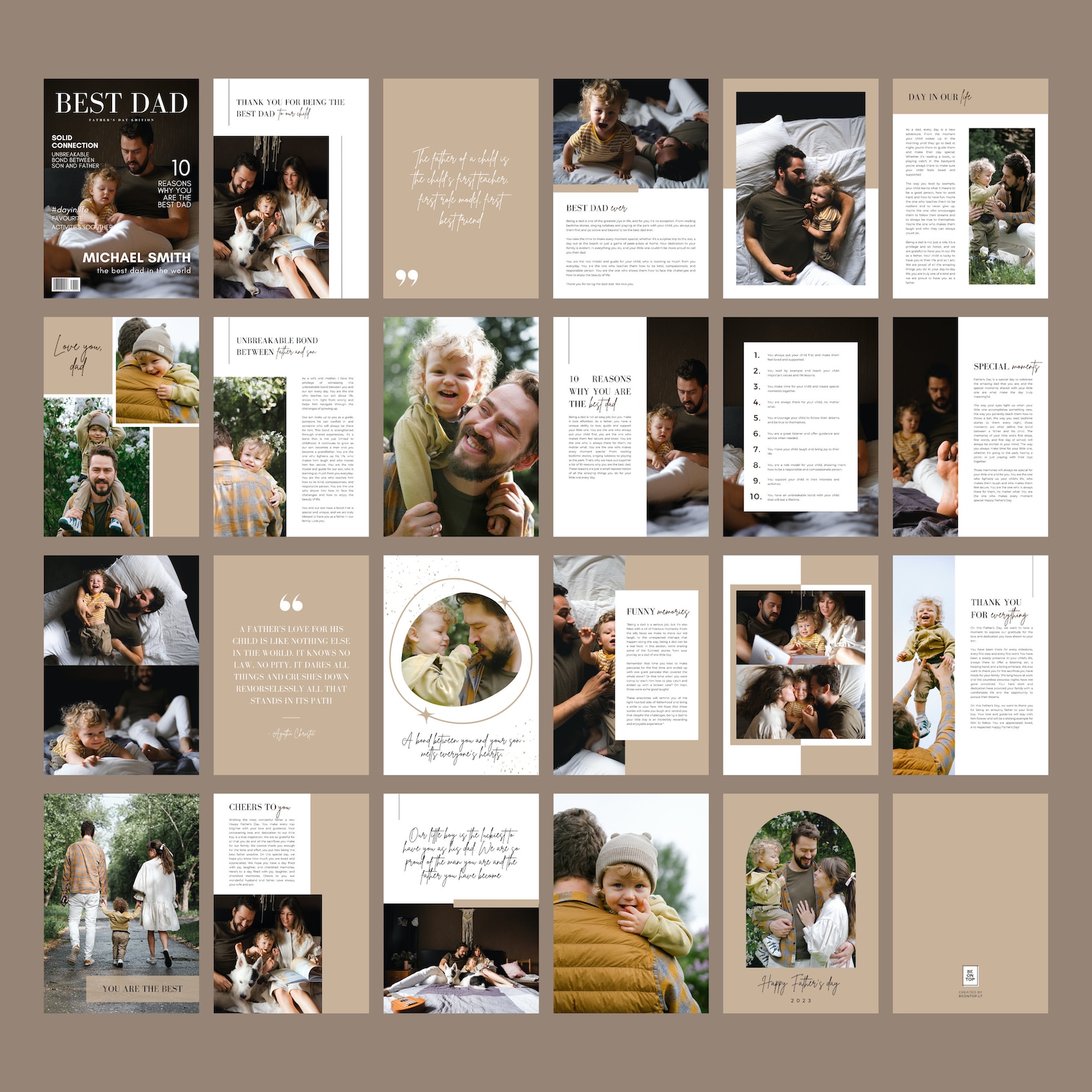 Father's Day Magazine, Father Day Gift From Kids, Gift for Dad 2023 ...