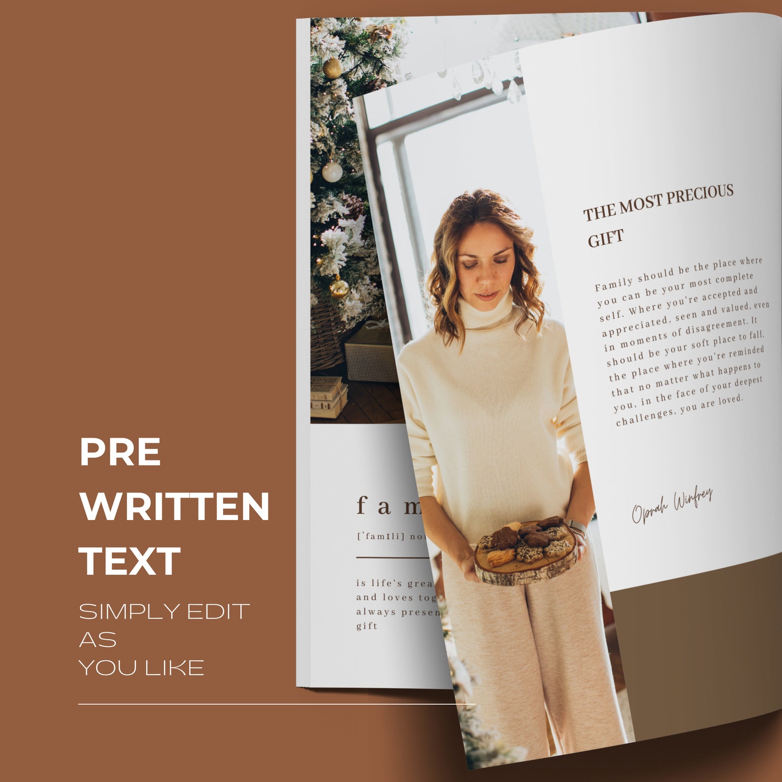 Editable Canva Template for Personalized Magazine, Personalized Gift ...