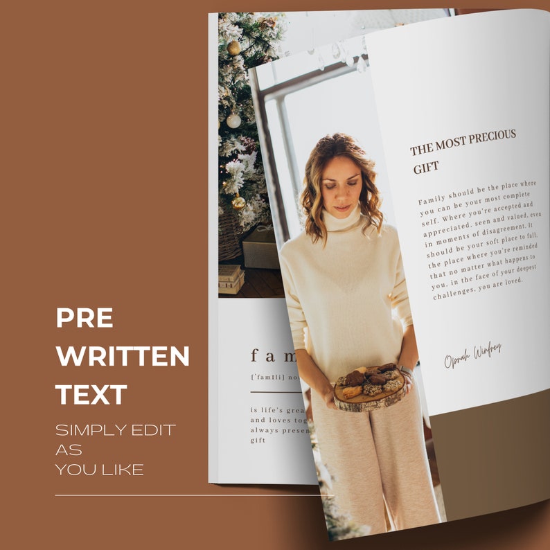 Editable Canva Template for Personalized Magazine, Personalized Gift ...