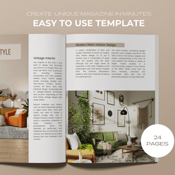 Interior Design Magazine Cover Page