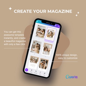 Editable Canva Template for Personalized Magazine - Etsy