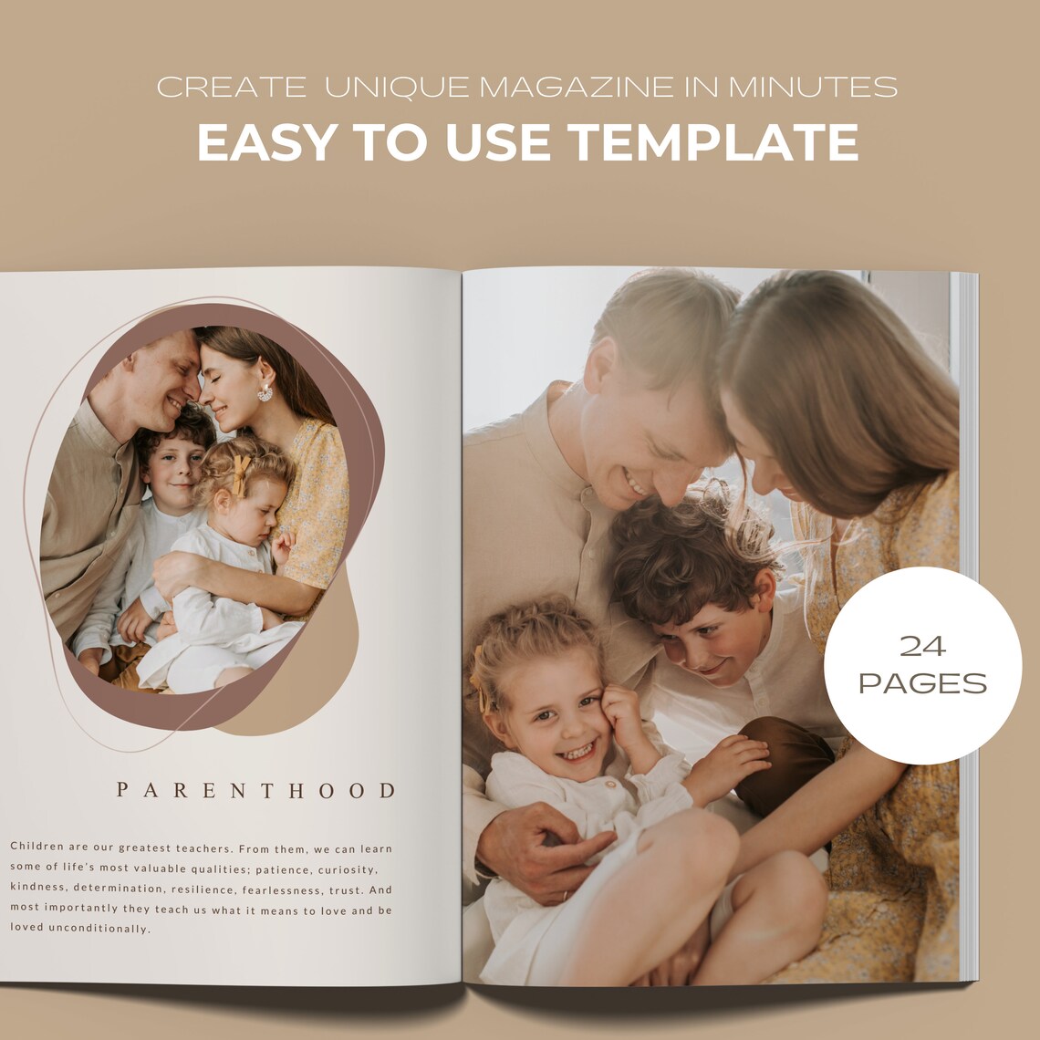 Editable Canva Template for Personalized Magazine - Etsy