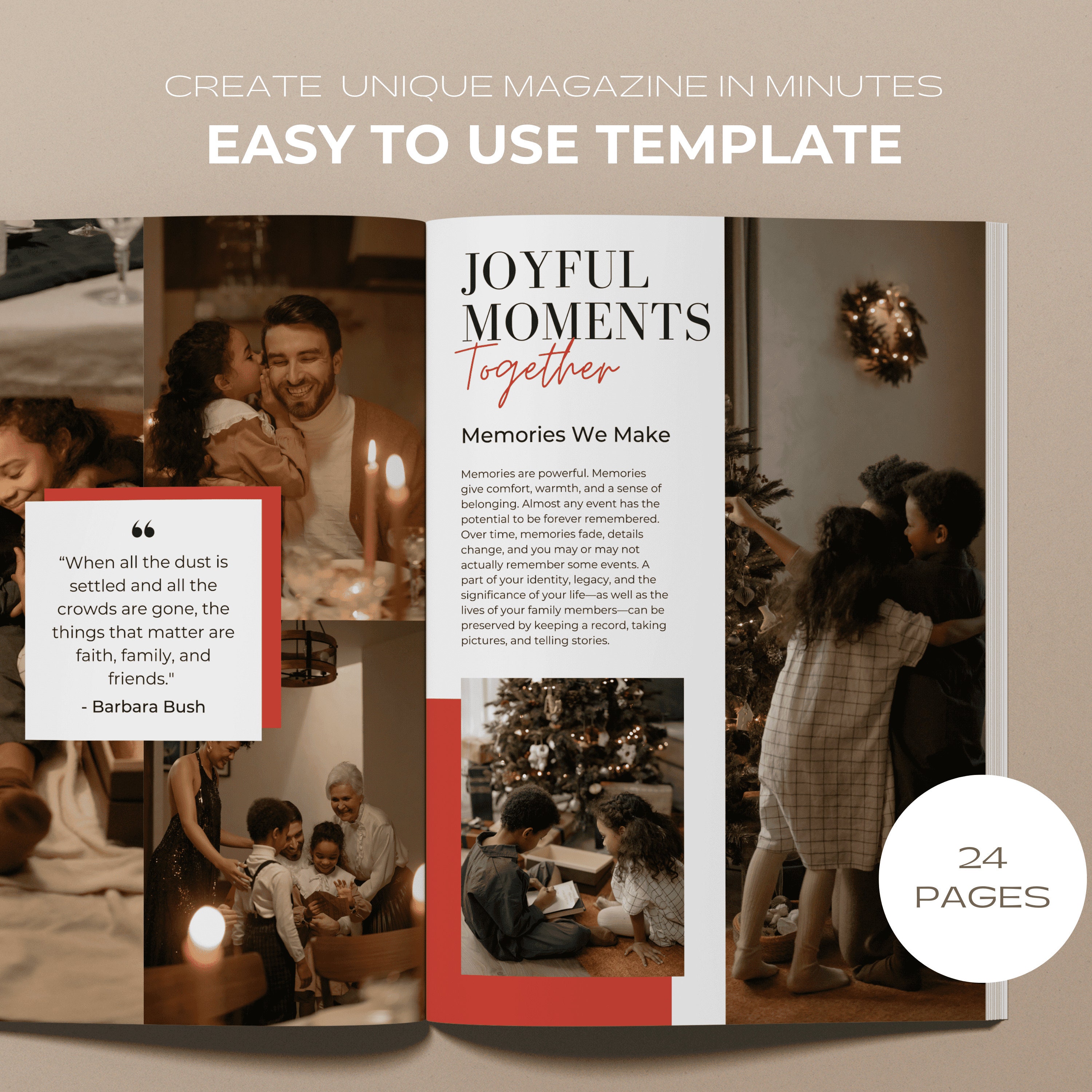 Editable Canva Template for Personalized Magazine, Personalized ...