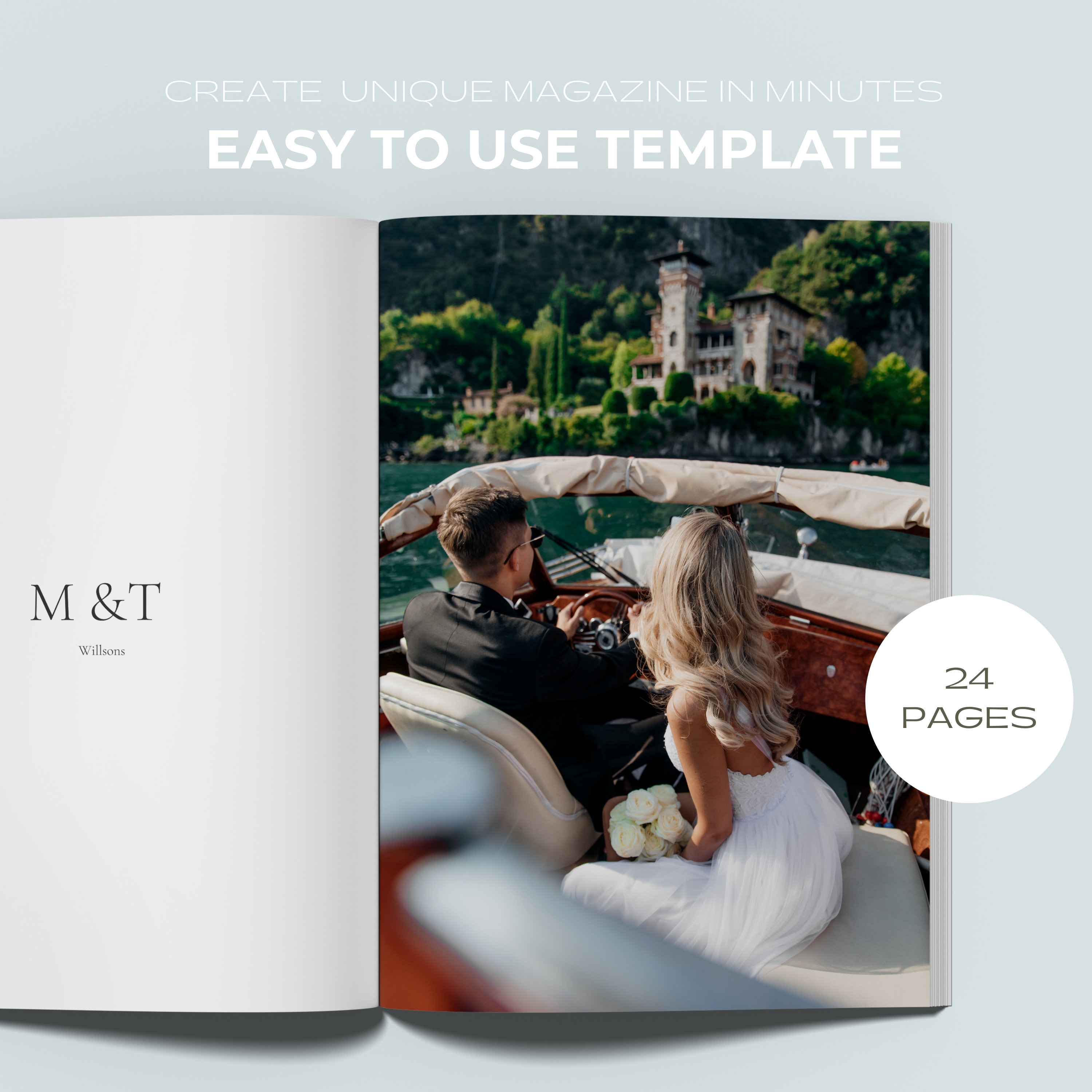 1st Wedding Anniversary Gift, Wedding Magazine, Printable Paper ...