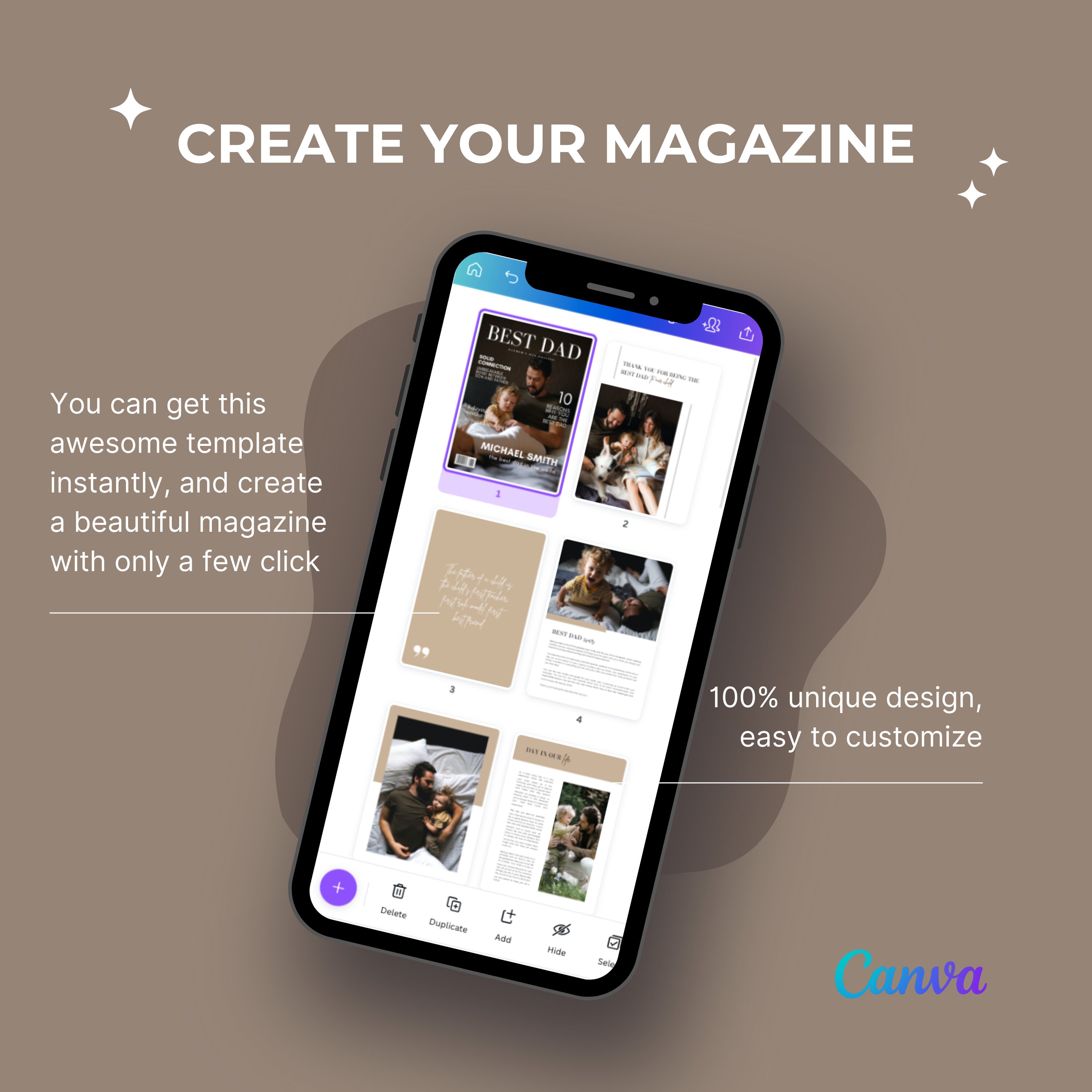 Father's Day Magazine, Father Day Gift From Kids, Gift for Dad 2023 ...