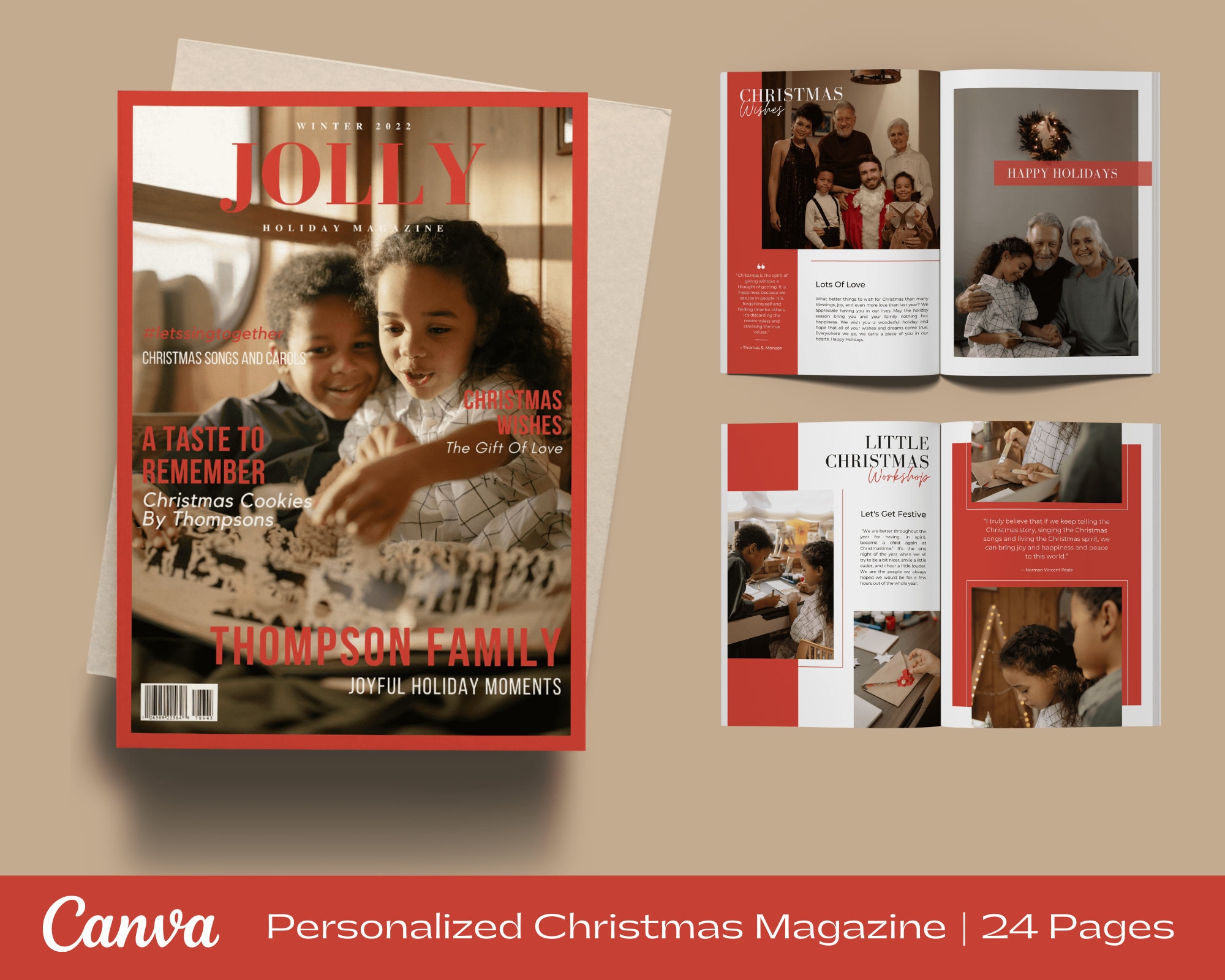 Editable Canva Template for Personalized Magazine, Personalized ...