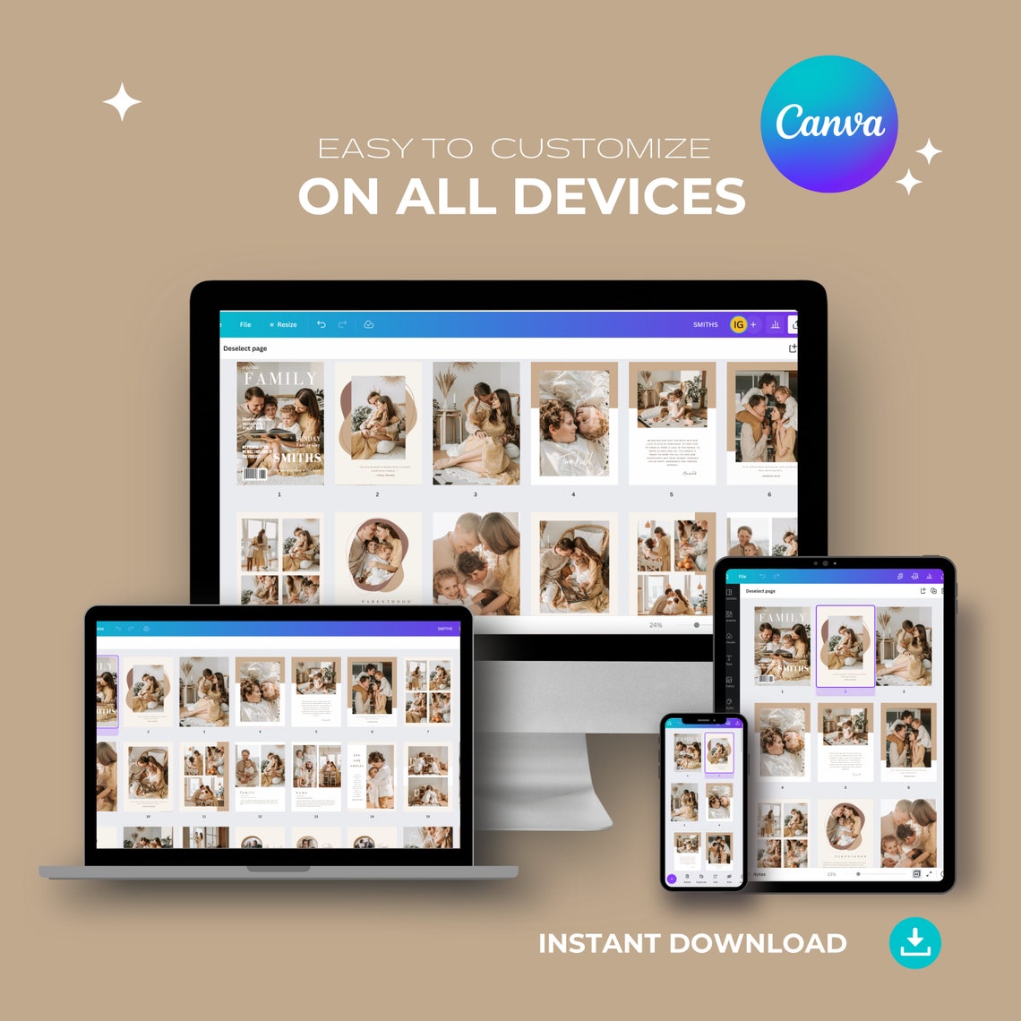 Editable Canva Template for Personalized Magazine - Etsy