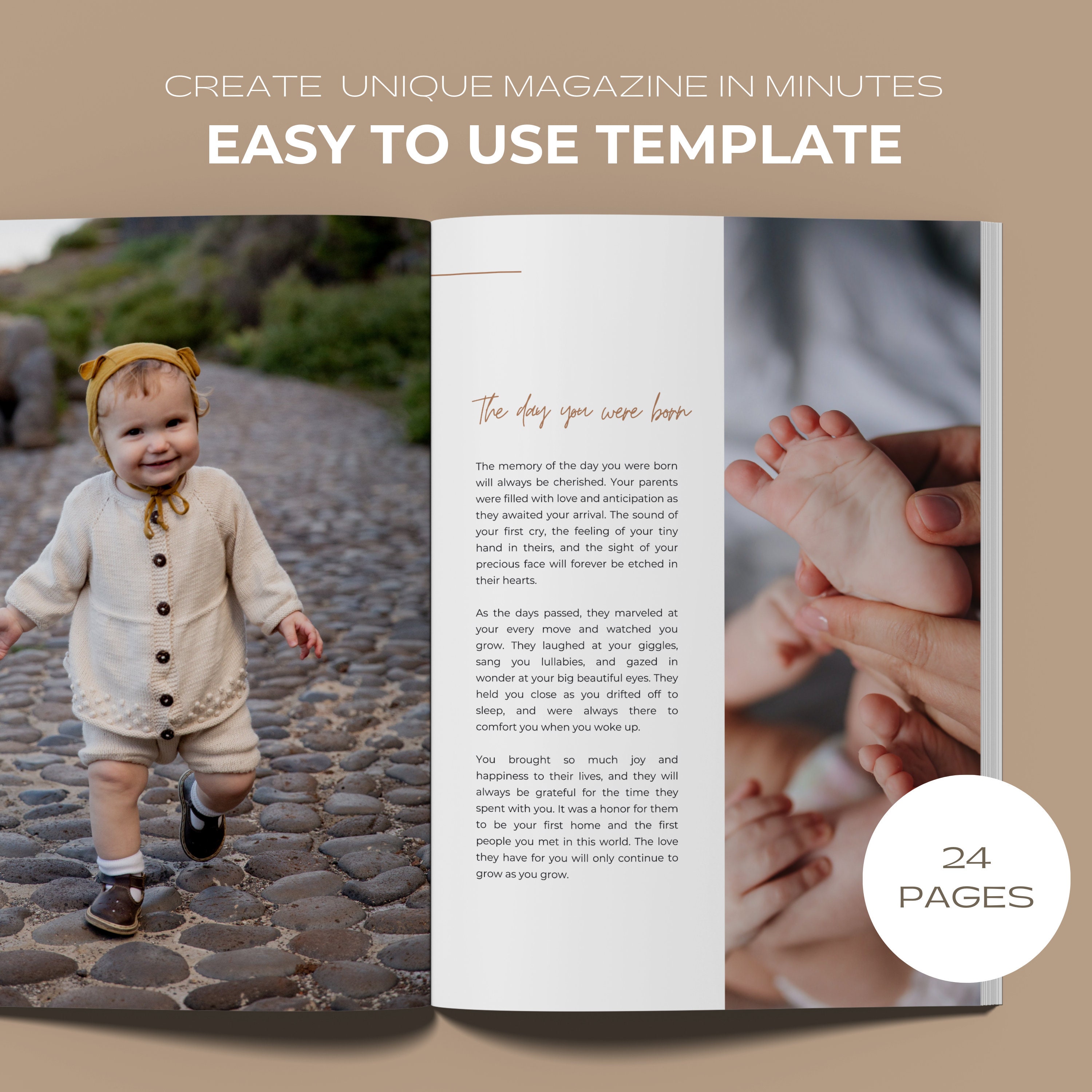 Child's First Year Magazine, Personalized Gift for Baby, 1st Birthday ...