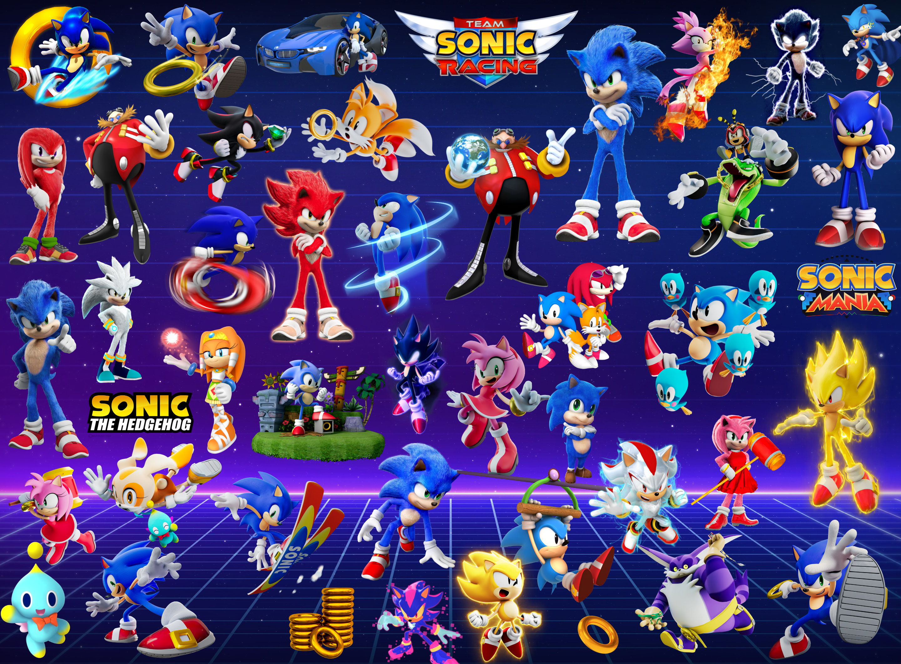 Sonic the Hedgehog Png | 160+ Files | Sonic Invitation | Cartoon Clip ...