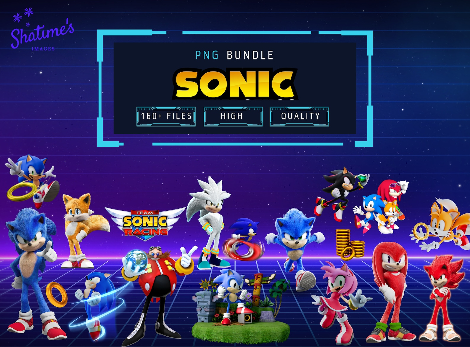 Sonic the Hedgehog Png | 160+ Files | Sonic Invitation | Cartoon Clip ...